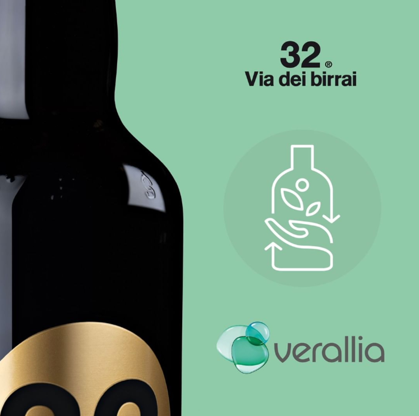 Verallia Italia and 32 Via dei Birrai promote glass as a conscious choice